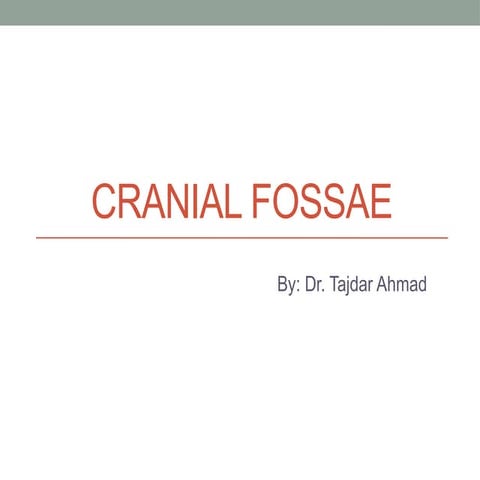 Anterior cranial-fossa | PPT