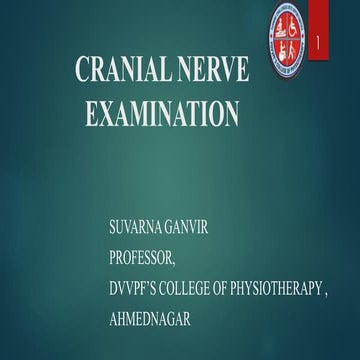 Cranial Nerve Examination | PDF