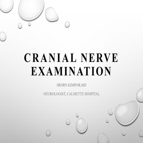 Cranial nerve examination | PPT