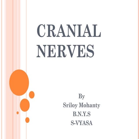 Cranial nerves | PPTX