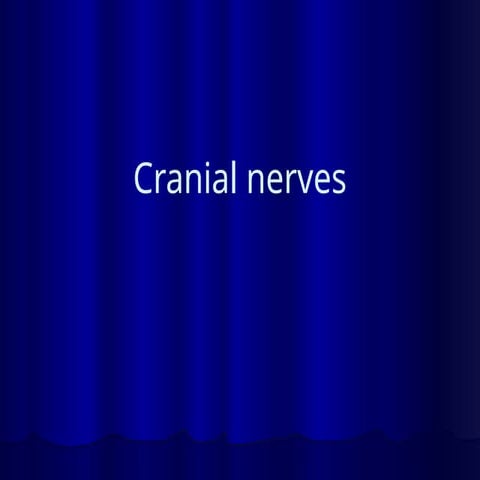 3rd, 4th and 6th cranial nerve | PPTX