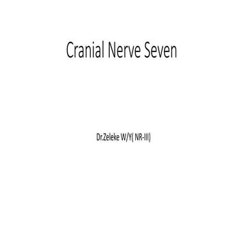 Cranial Nerve Seven.pptx
