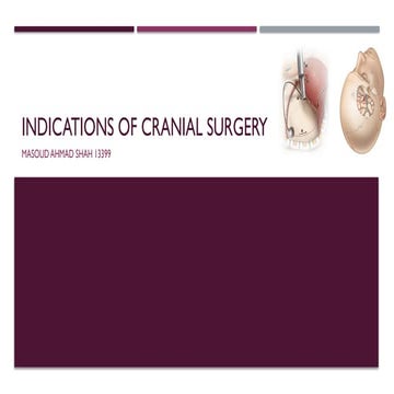 Cranial surgery.It's techniques intervention pptx | PPTX