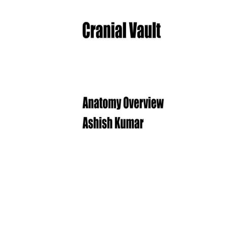 Cranial_Vault_Presentation.pptx Dr Ashish | PPTX