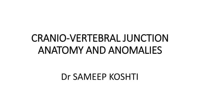 Development of brain and spinal cord- Dr Sameep Koshti (Consultant ...