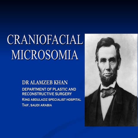 Craniofacial microsomia | PPT