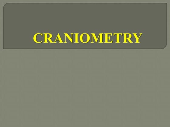 Craniometry.ppt