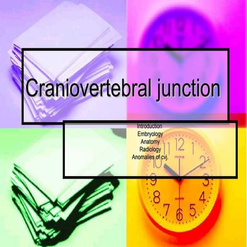 Craniovertebral JUNCTION ANOMALIES | PPTX