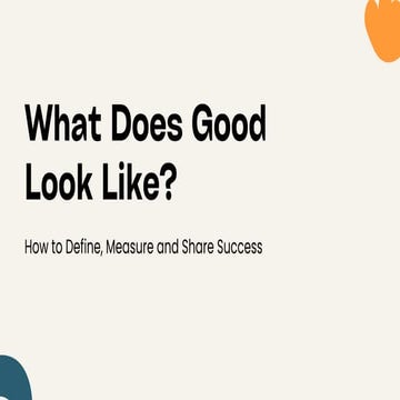 What does good look like - CRAP Brighton 8 July 2025 | PDF