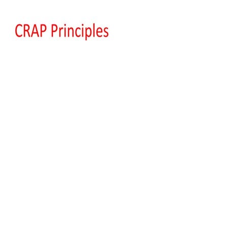 Crap principles | PPTX