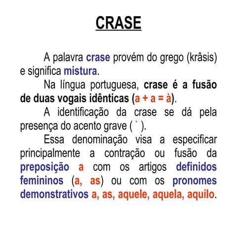 Crase | PPT