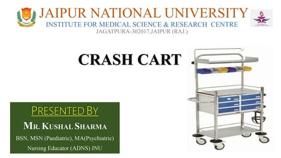 CRASH CART TROLLEY USED DURING CPR OR EMERGENCY | PPT