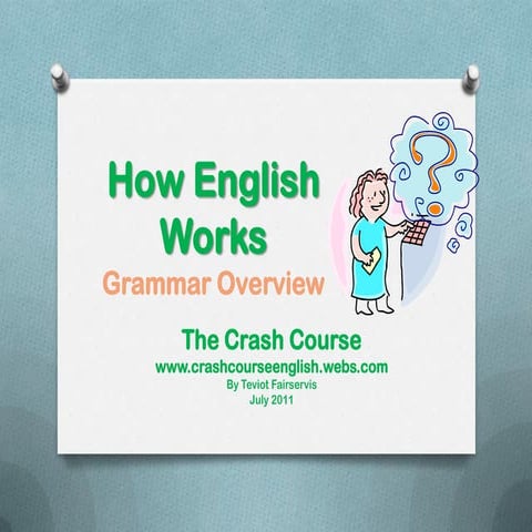 Crash course how english works wiz iq1 | PPT