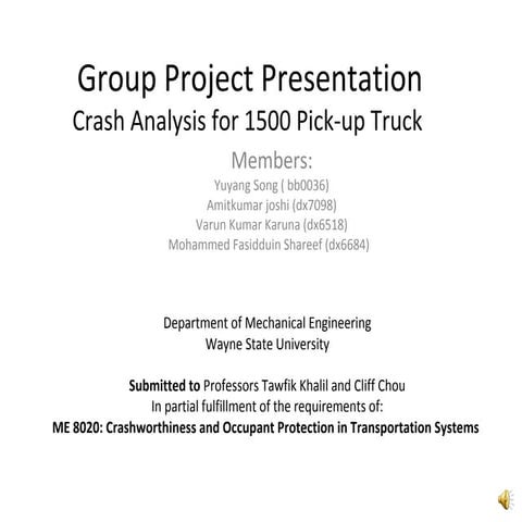 Crash project take1 | PPT