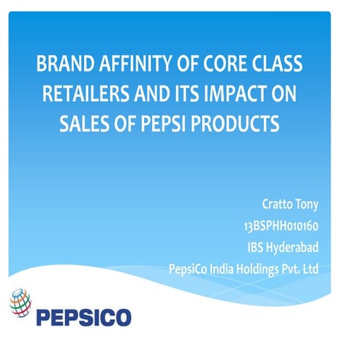 PepsiCo Brand Affinity | PPTX