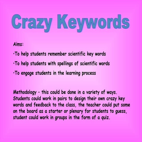 Crazy Keywords | PPT