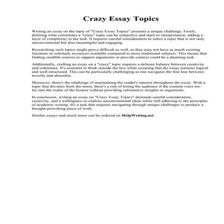 Scary Story Essay | PDF