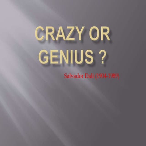 Crazy or genius | PPTX