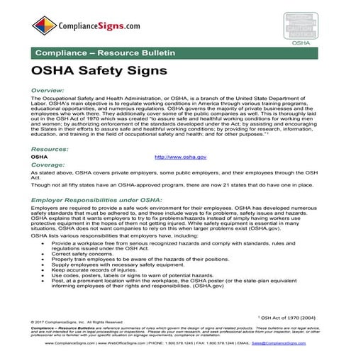 OSHA Safety Signs and Labels | PDF | First Aid | Injuries