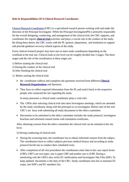 Guidelines for the preparation of protocol and documents in clnical ...