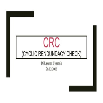 Crc | PPTX