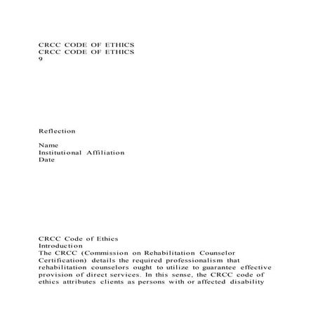 CRCC CODE OF ETHICSCRCC CODE OF ETHICS | DOCX