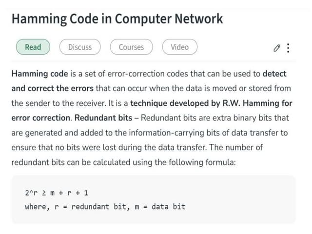 Crc Hamming Code Generation In Computer Networks Ppt