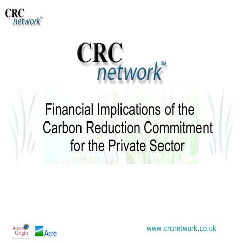 CRC Network | Financial Implications of the CRC on the Private Sector ...