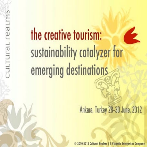 Creative tourism as a catalyst for sustainable development | PDF