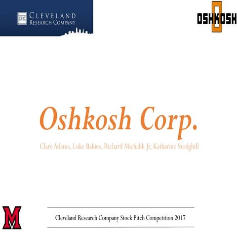 Cleveland Research Company Finalist Spring 2016 | PDF