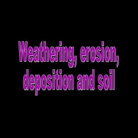 Crct Weathering, Erosion, and Soil | PPT