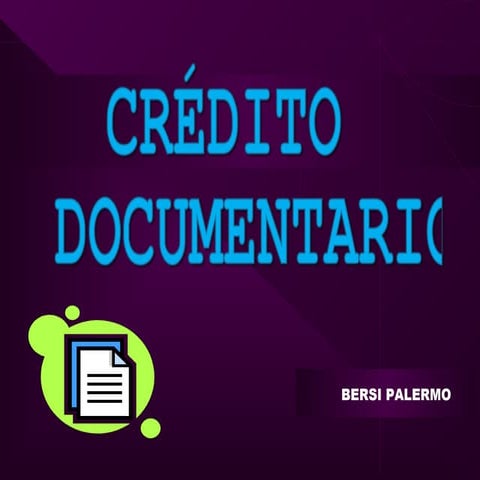 Crédito documentario | PPT