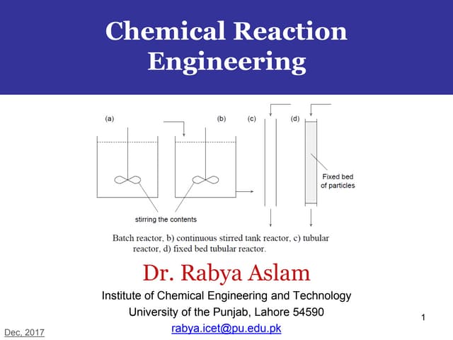 Difference between batch,mixed flow & plug-flow reactor | PPTX
