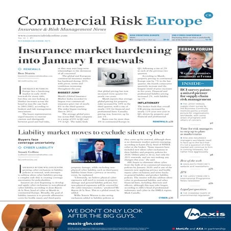 Commercial Risk Europe - Nov/Dec Issue 2019 | PDF