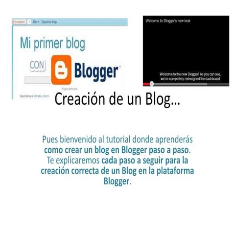 Tutorial: Crear un blog en blogger | PDF