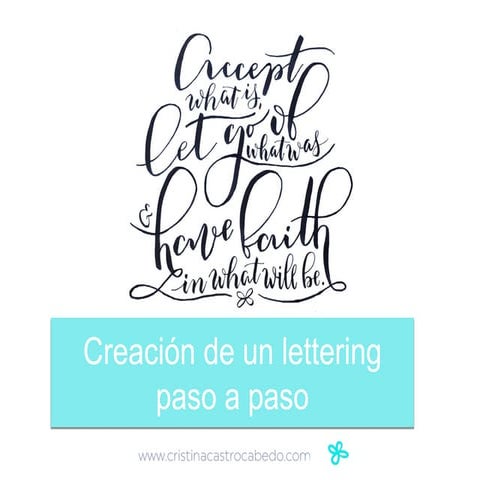 Creacion de un lettering paso a paso | PPSX