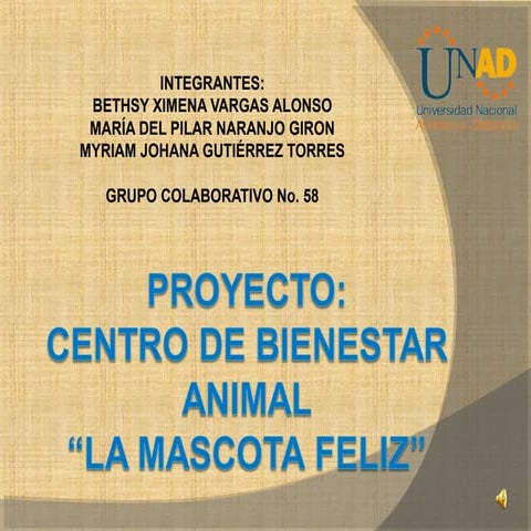 Creacion centro de bienestar animal | PPS