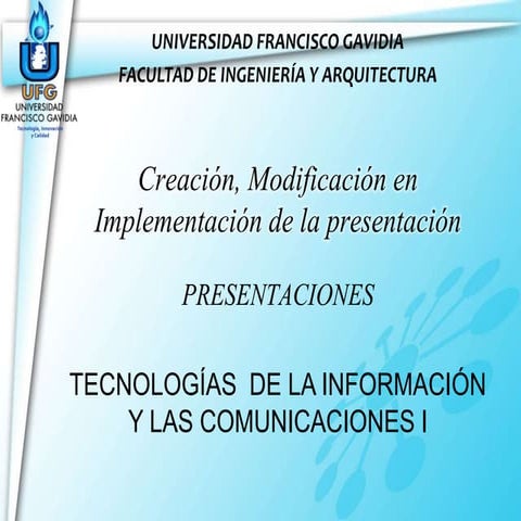Creación, modificación e implementación de presentaciones | PPTX | Desktop Publishing | Computer ...