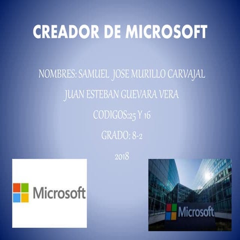 Creador de microsoft 1 | PPT