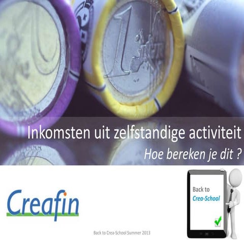 Creafin Back to Crea-School Samenvatting Opleiding Financiële Analyse ...