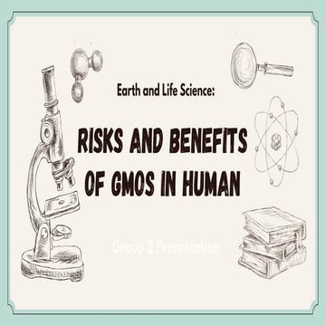 Risk and Benefits of GMO in Human | PPTX