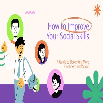 Cream Colorful Illustrative How to Improve Your Social Skills ...