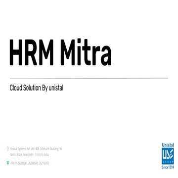 HRM Mitra | PPTX