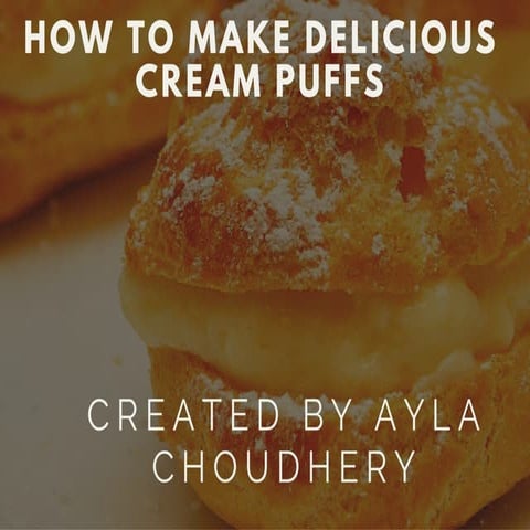 How To Make Delicious Cream Puffs | PDF