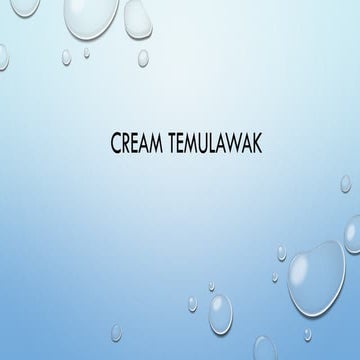 Cream temulawak Murah | PDF
