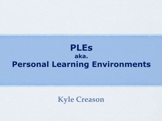 PLE | PPTX | Web Development | Internet