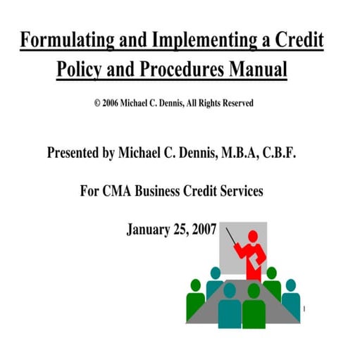 Create a Credit Policy Manual | PDF