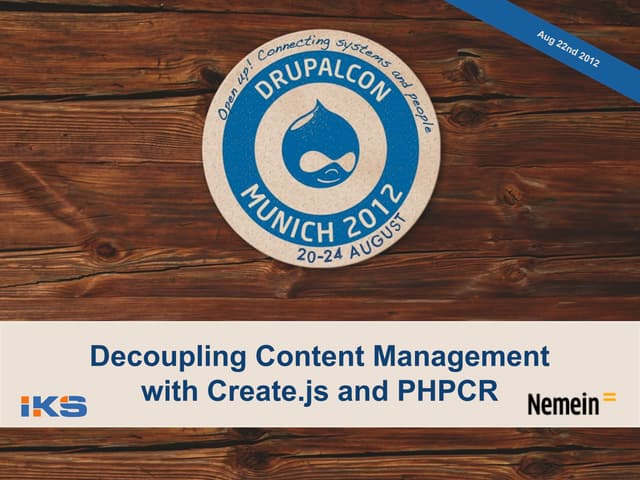 Decoupling Content Management | PPT Decoupling Content Management | PPT