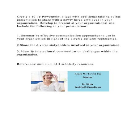 Create a 10-15 Powerpoint slides with additional talking points pres.docx