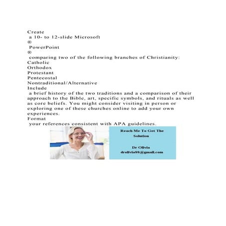 Create A 10 To 12 Slide Microsoft Powerpoint Comparin Docx